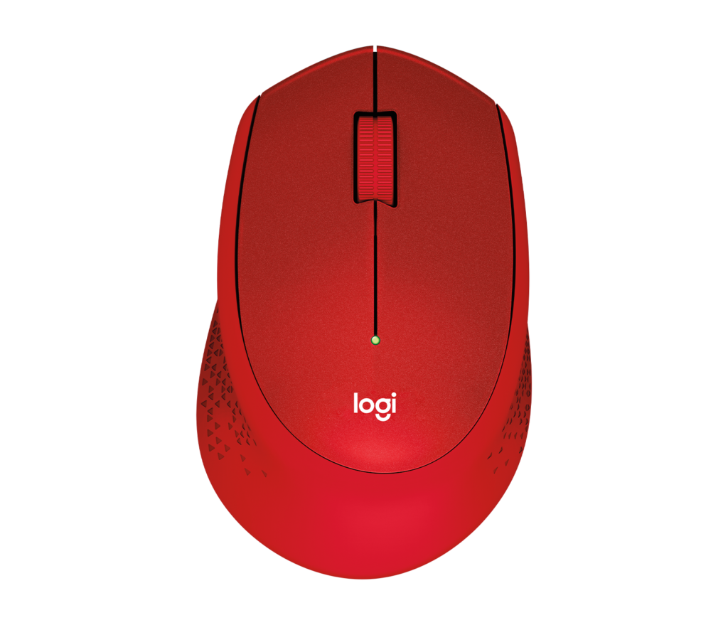 Logitech M330 Silent Plus Mouse Black/ Red - CopierForce Kenya